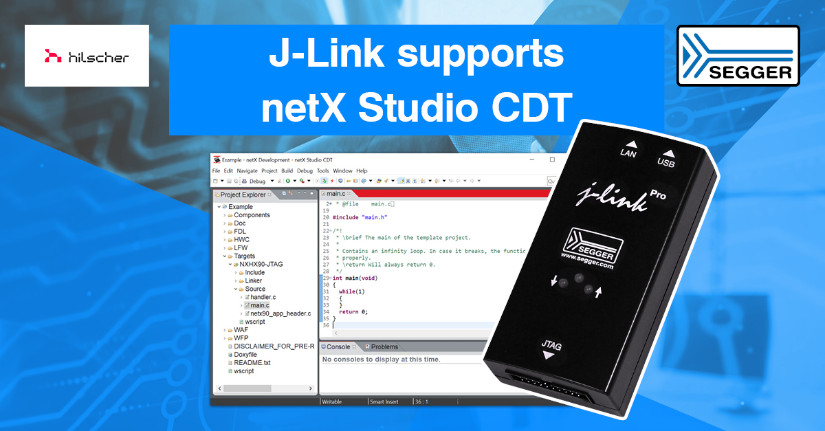Hilscher's netX Studio CDT integrates full J-Link support