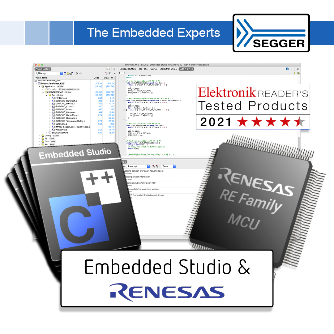 Embedded Studio & Renesas RE