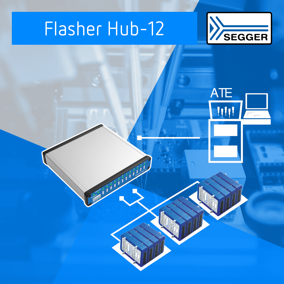 Flasher Hub–12 high-speed ISP gang-programmer with integrated USB