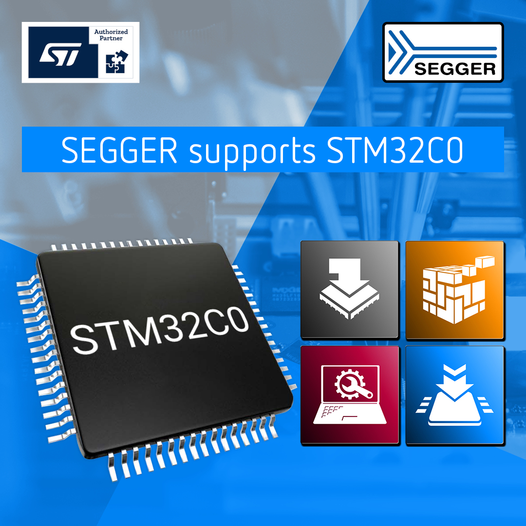 Segger Announces Support For Sts Stm32c0 Mcu Series